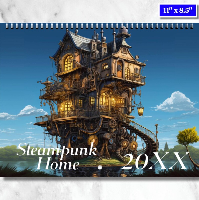 Steampunk Home Calendar 1 two Sizes: 8.5x8.5 & 11x8.5 Makes a Great ...