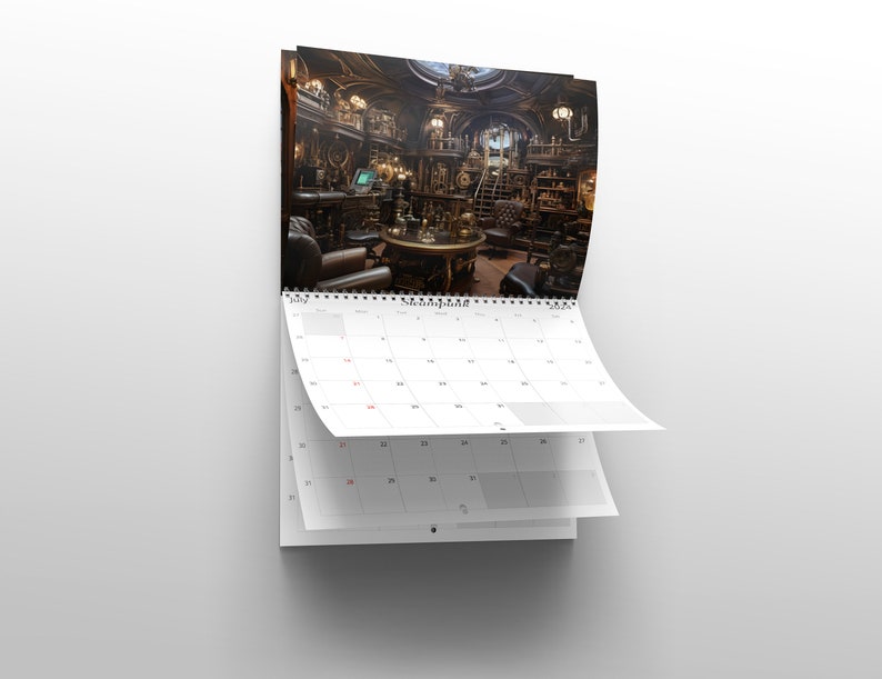 STEAMPUNK HOME CALENDAR 2024 H 11 X 8.5 a Great Gift for Anyone ...