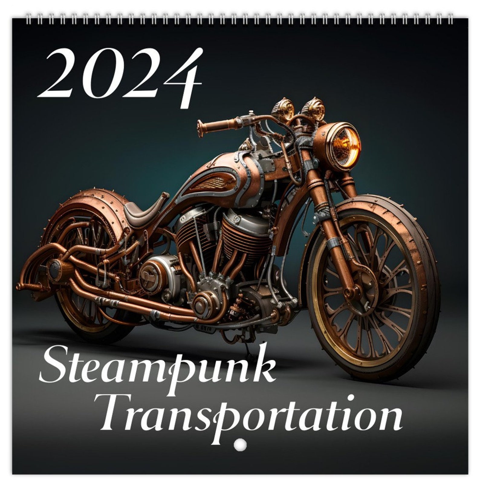 STEAMPUNK TRANSPORTATION CALENDAR 2024 8.5 X 8.5 is a Great, Fun Gift ...