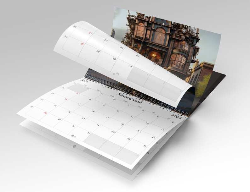 STEAMPUNK HOME CALENDAR 2024 H 11 X 8.5 a Great Gift for Anyone ...