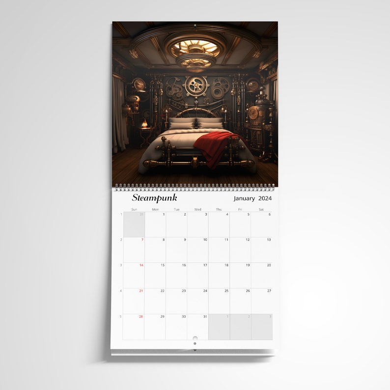 Steampunk Home Calendar 1 two Sizes: 8.5x8.5 & 11x8.5 Makes a Great ...