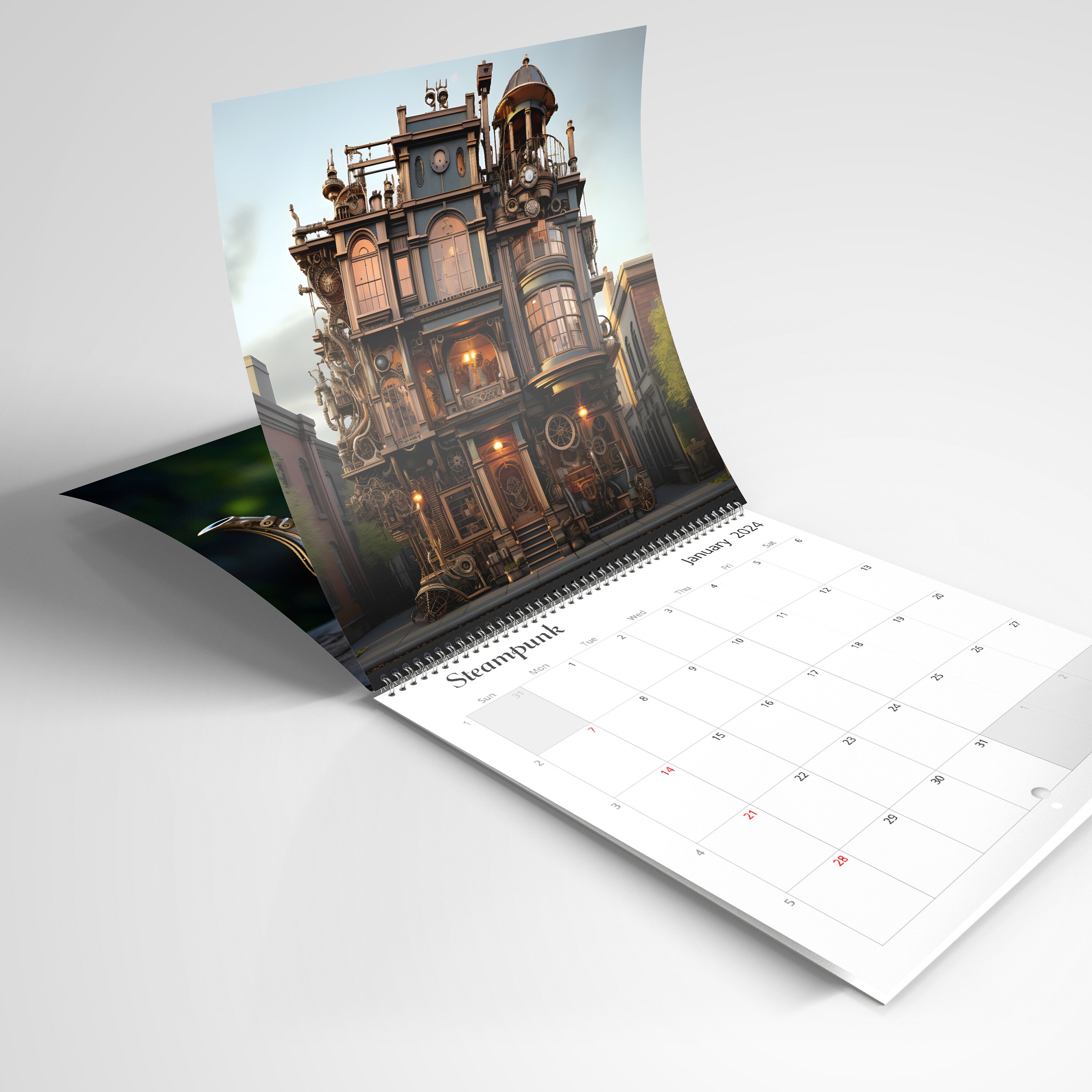 Steampunk Home Calendar 1 two Sizes: 8.5x8.5 & 11x8.5 Makes a Great ...