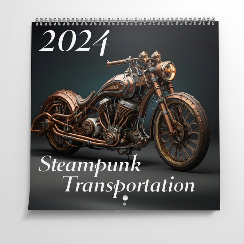 STEAMPUNK TRANSPORTATION CALENDAR 2024 8.5 X 8.5 is a Great, Fun Gift ...