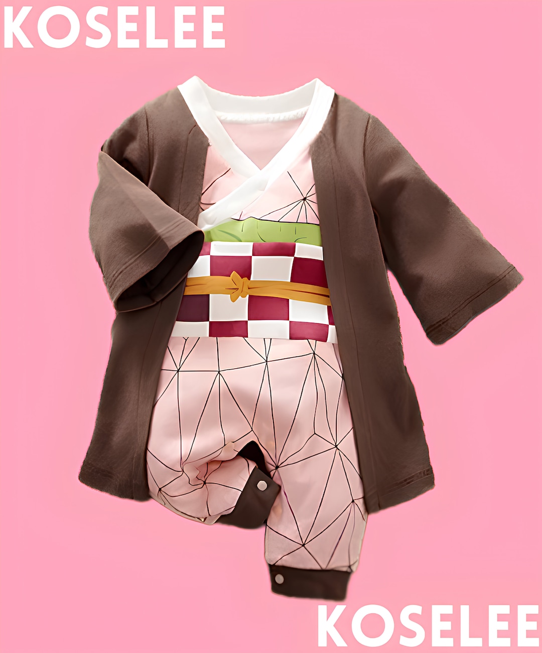 Anime Demon Slayer Nezuko Baby Costume, Girl and Boy Costume Anime ...