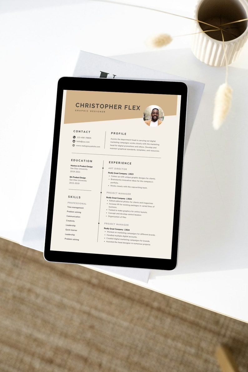 Simplicity in Elegance: Minimalist Resume Template - Etsy