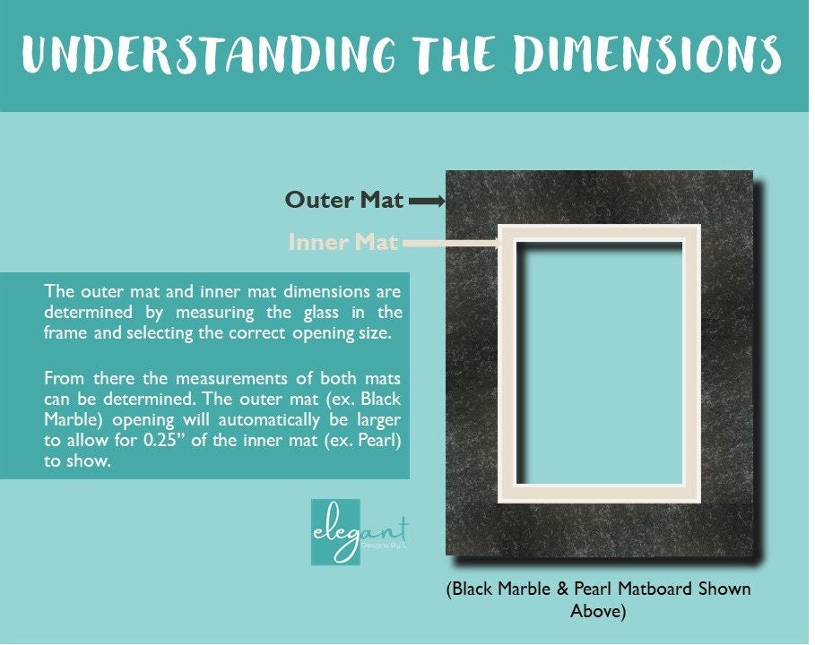 Fully Customizable Double Matboard Any Size Matboard Choose Your Outer ...