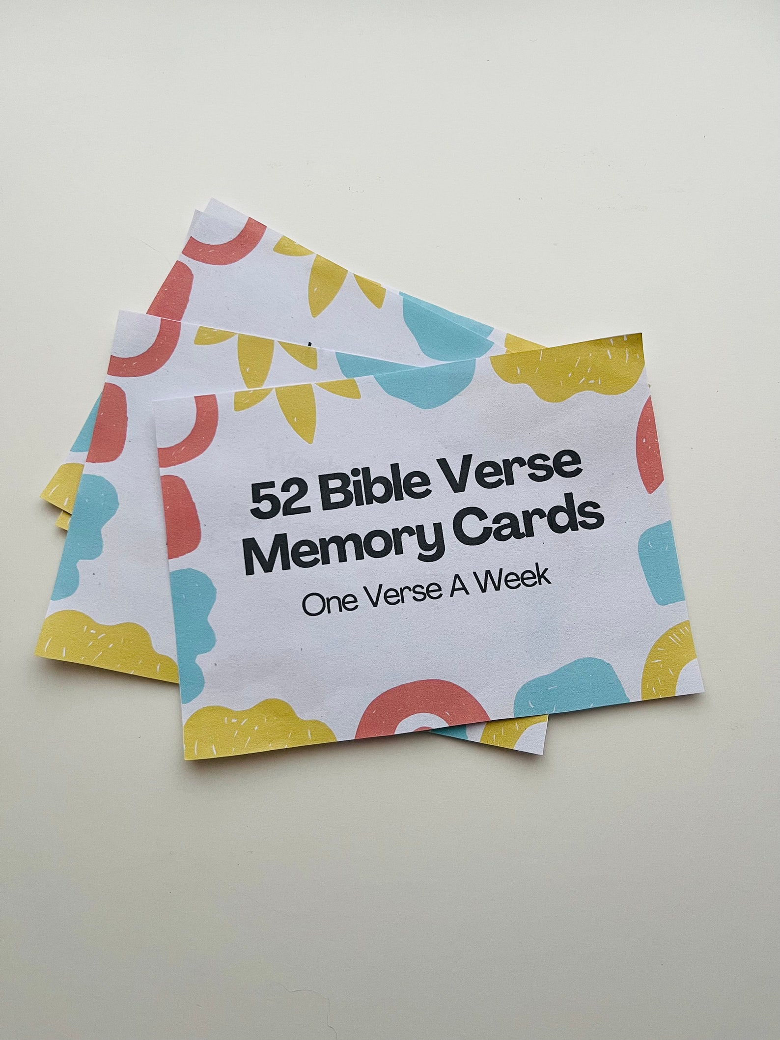 52 Bible Verse Memory Cards - Etsy