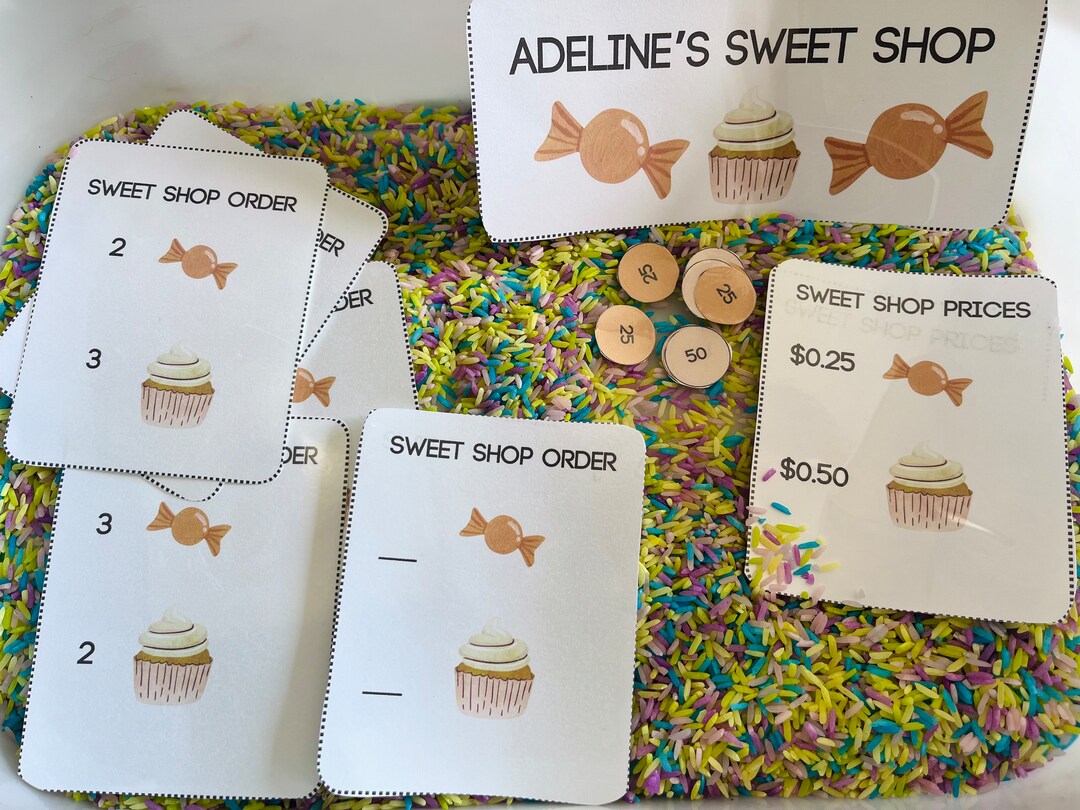 Sweet Shop Candy Pretend Play Sensory Bin Gift Toddler Gift Girl Gift ...