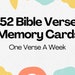 52 Bible Verse Memory Cards - Etsy