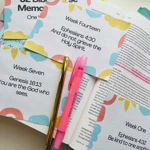 52 Bible Verse Memory Cards - Etsy