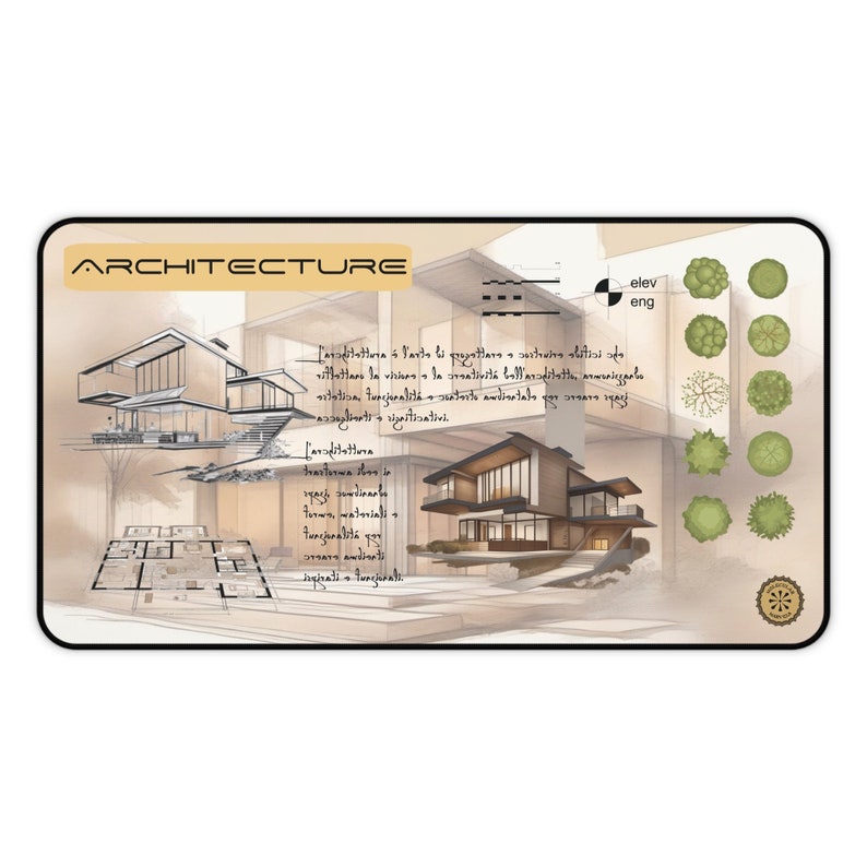 Architecture Desk Mat, Architectural Style Desk Mat Architecture Design ...