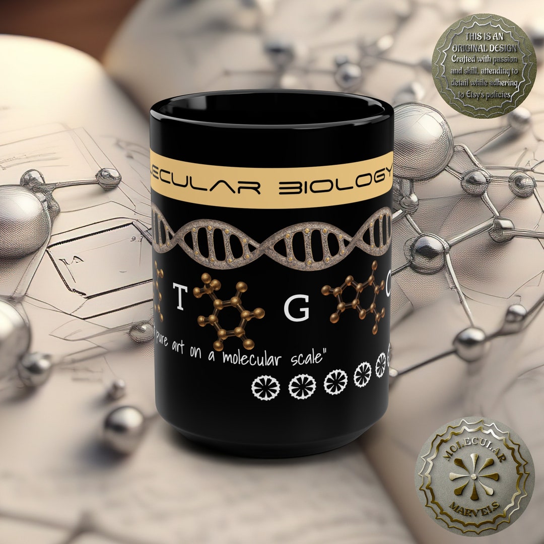 Molecular Biology Mug, Science Lover Gift, 15oz, DNA Nucleic Acid ...