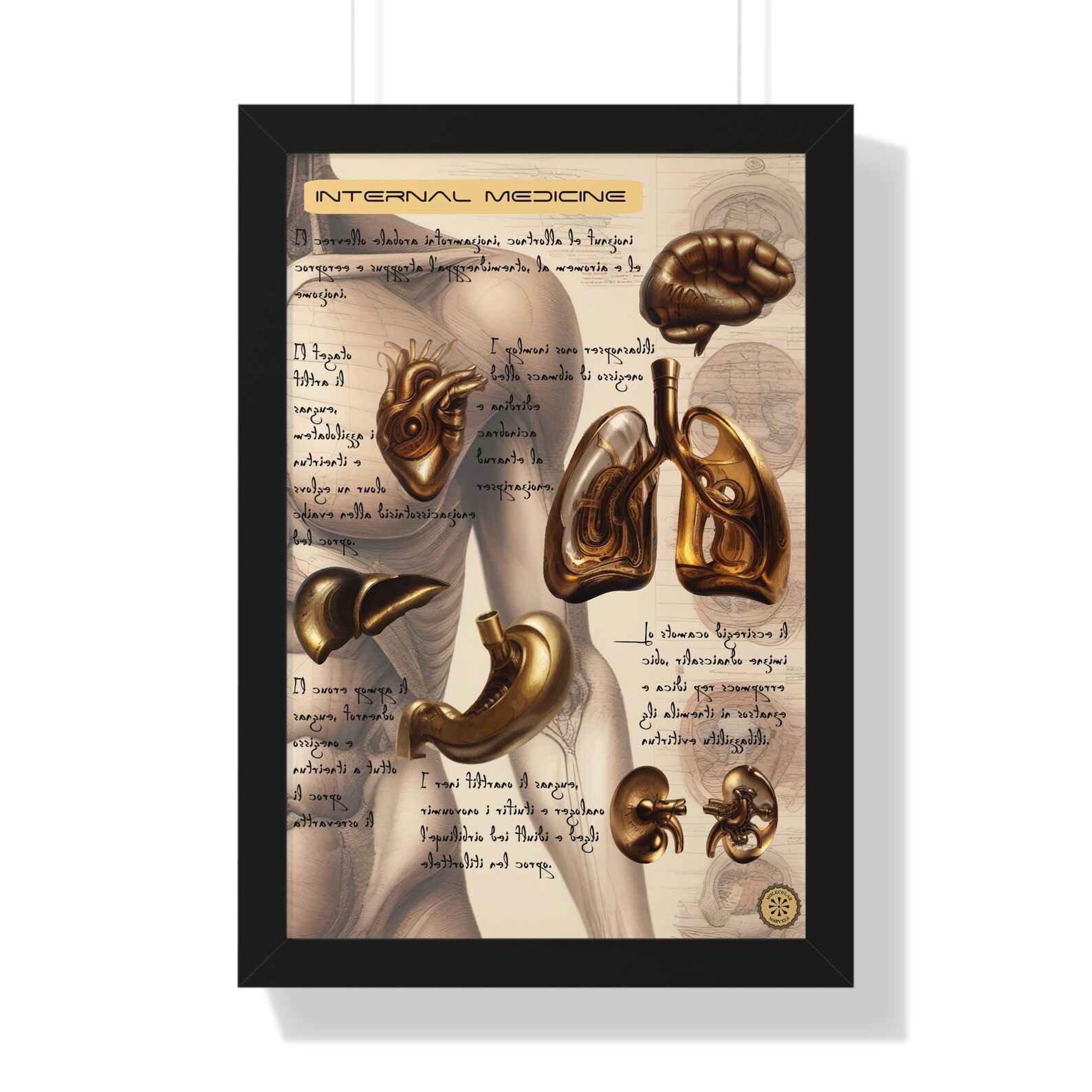 Internal Medicine Framed Vertical Poster-doctor Gift - Medical Gift ...
