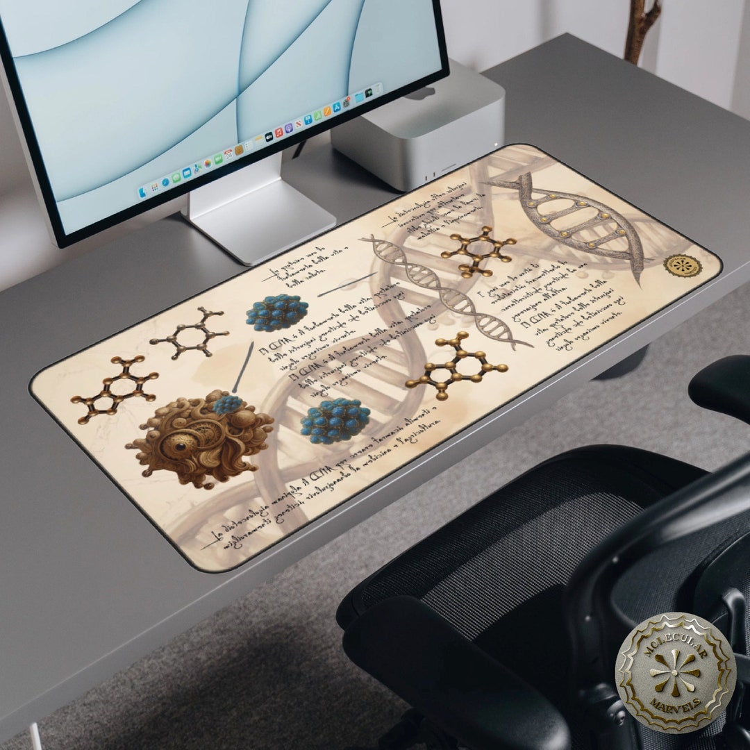DNA Desk Mat, Science Lover Gift Molecular Biology Mat Biotechnology ...