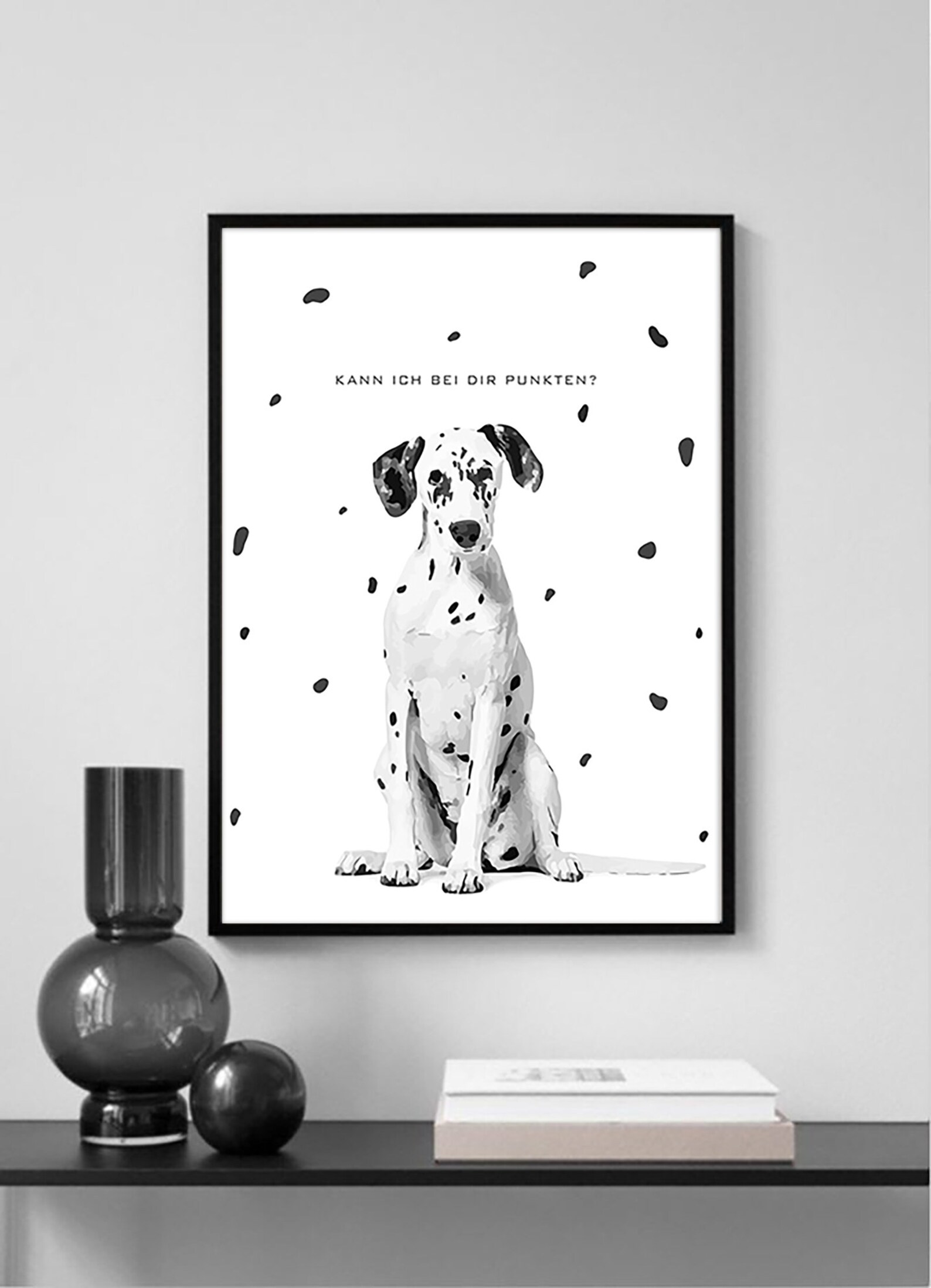 Poster - Digital Download - Animal - Dalmatian - Dog - Dots - Mural ...