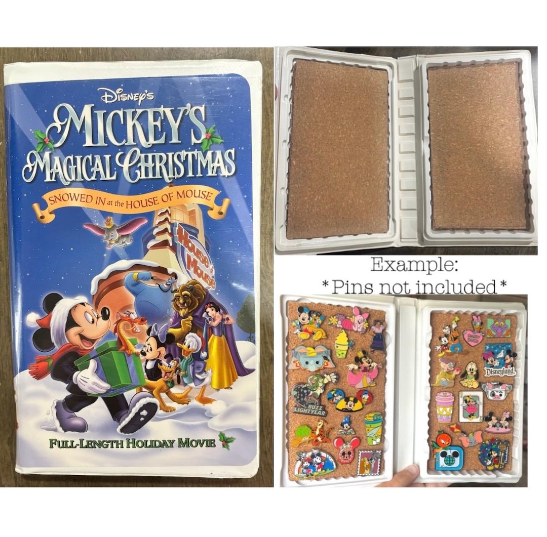 Mickeys Magical Christmas Snowed in at the House of Mouse VHS Case Pin ...