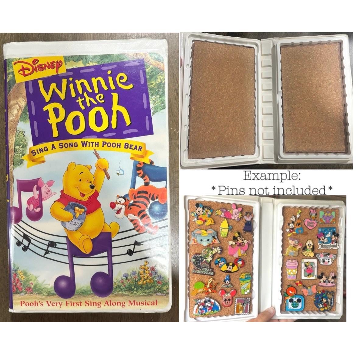 Winnie the Pooh sing a Song With Pooh Bear VHS Case Pin Board - Etsy