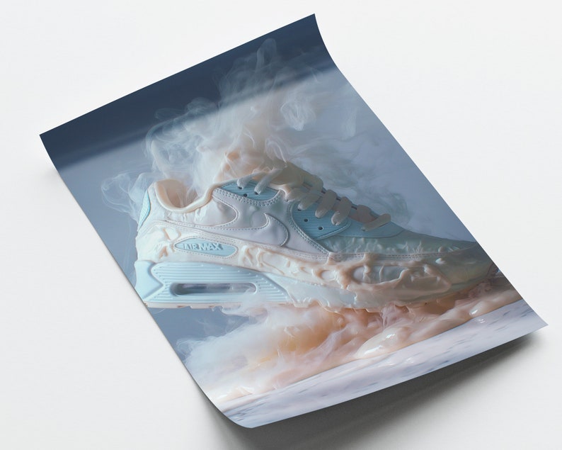 Melted Air Max - Nike - AI Art - Etsy