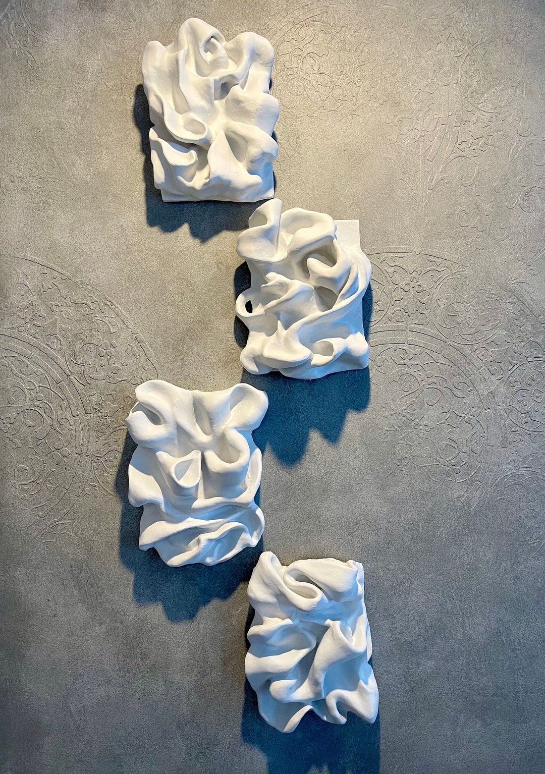 3D Plaster Sculptural Wall Art . Desert Waves. Series NO.002 - Etsy