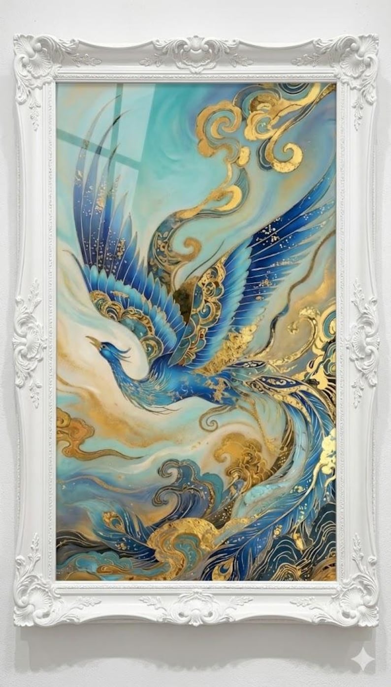 Feng Shui Phoenix Digital Wall Art - Etsy