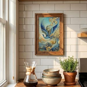 Feng Shui Phoenix Digital Wall Art - Etsy