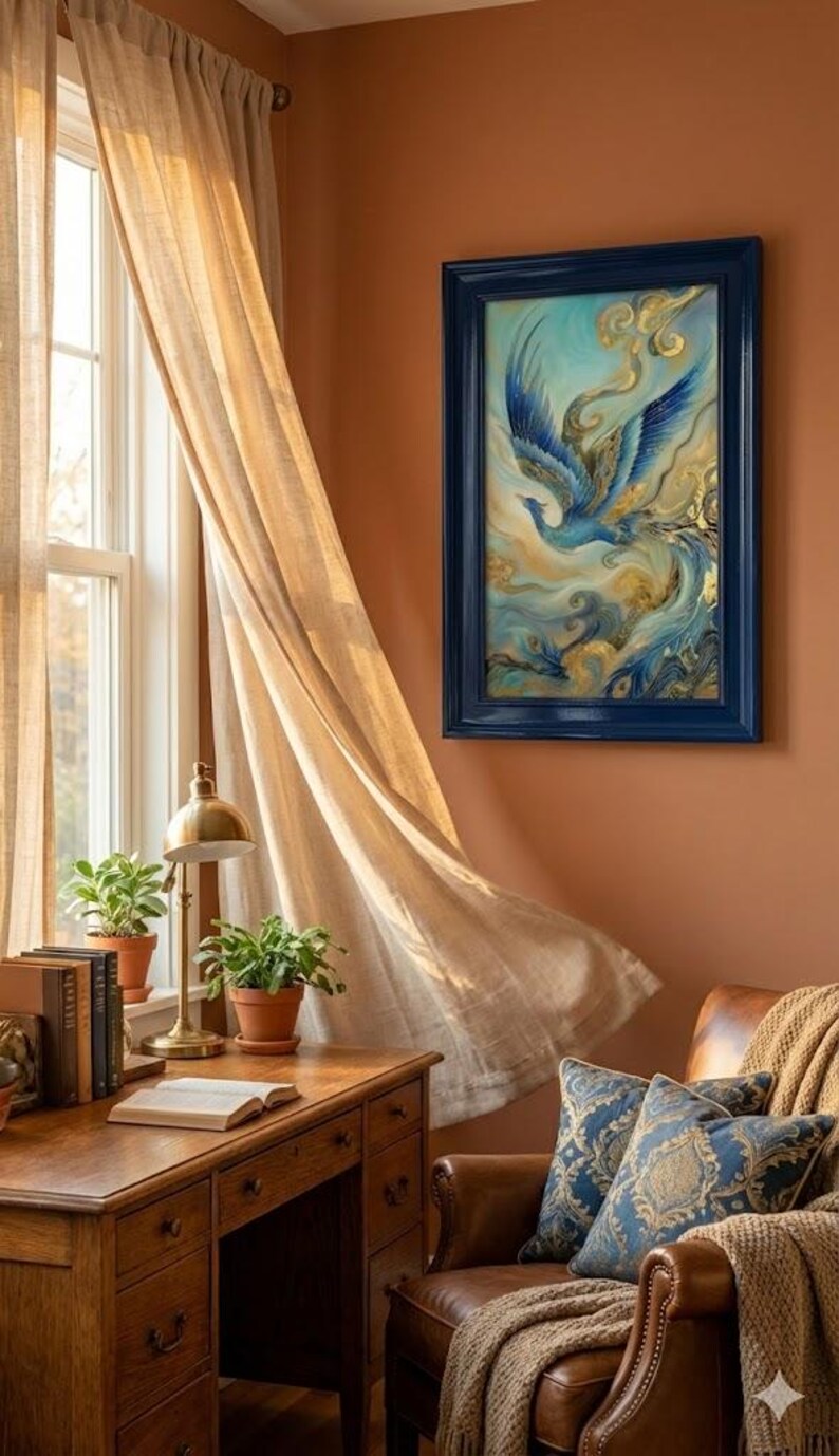 Feng Shui Phoenix Digital Wall Art - Etsy