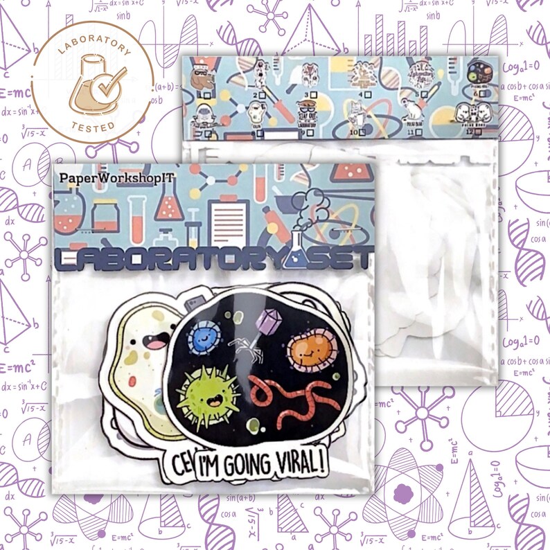 LABORATORY SET Stickers - Etsy