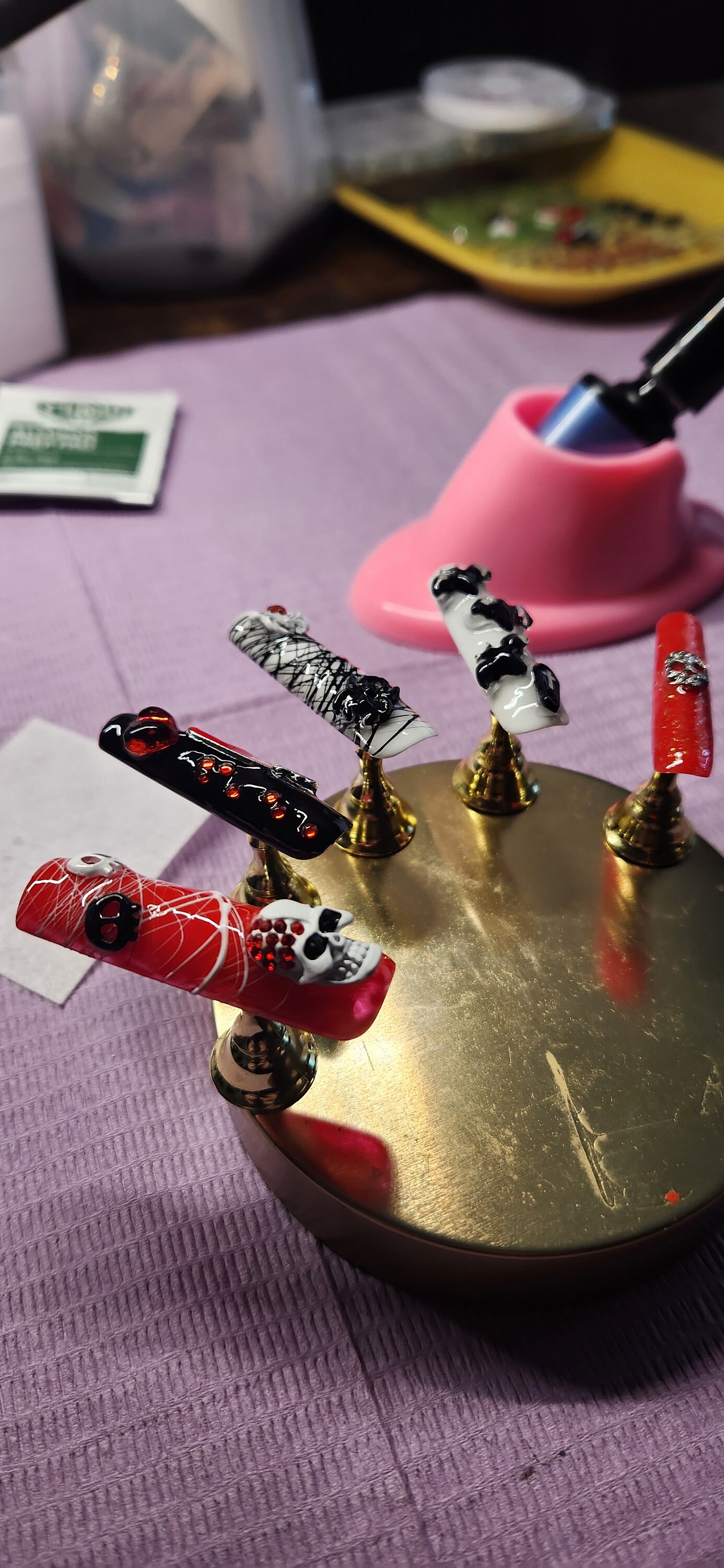 Blinged Out Press-on Nail - Etsy