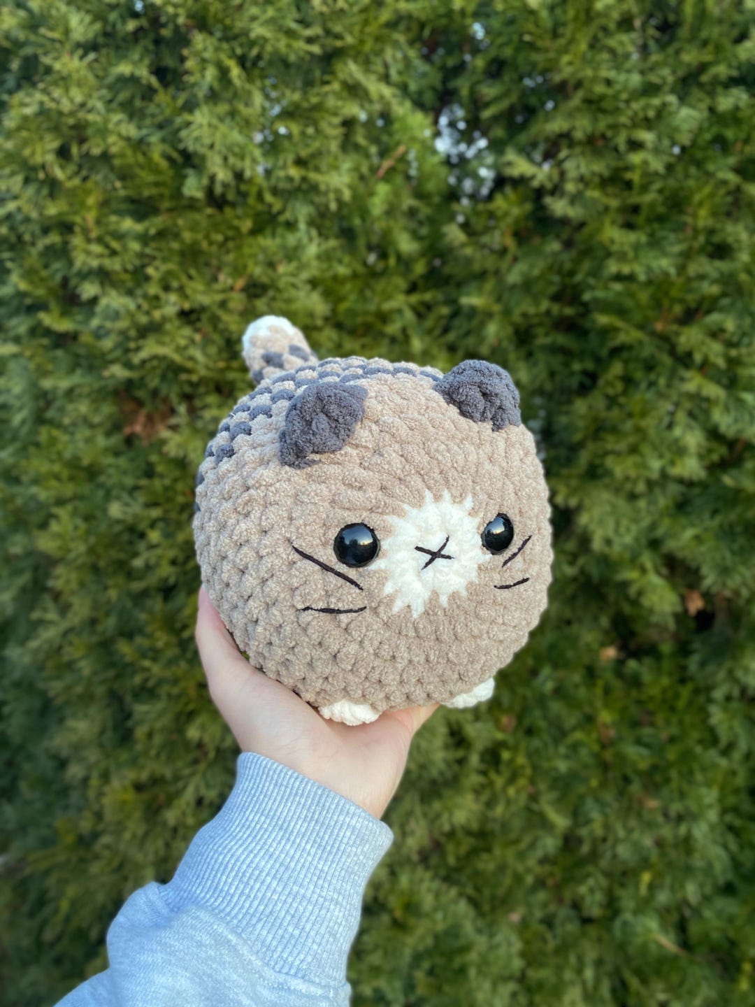 Crocheted Loaf Cat Plushie, Cute Chonky Cat Stuffed Animal - Etsy