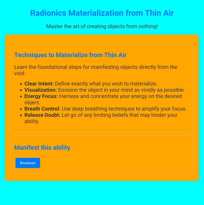 Octavium. Radionics Paranormal Abilities Activation Octavium Edition ...