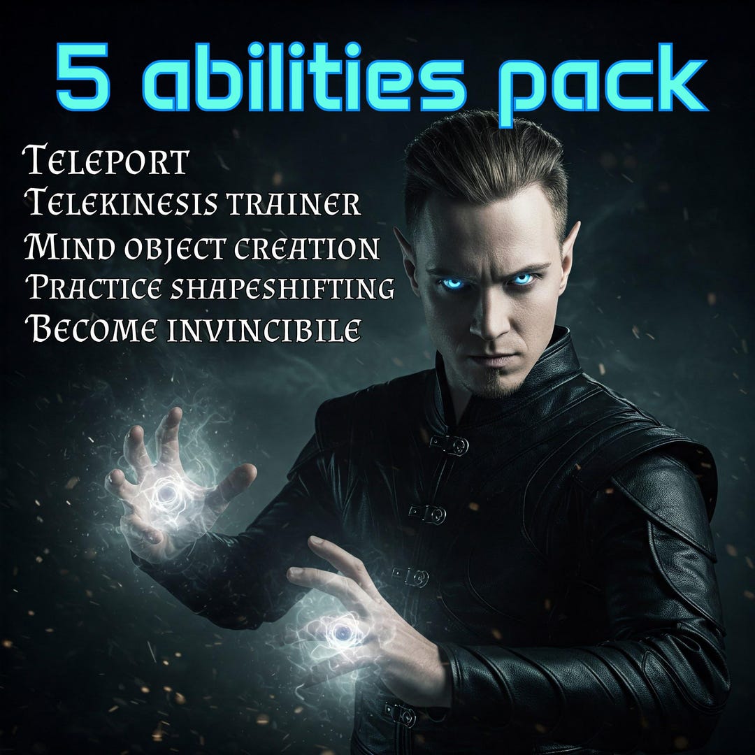 5 Abilities Pack. Teleport, Telekinesis Trainer, Objects From Mind ...