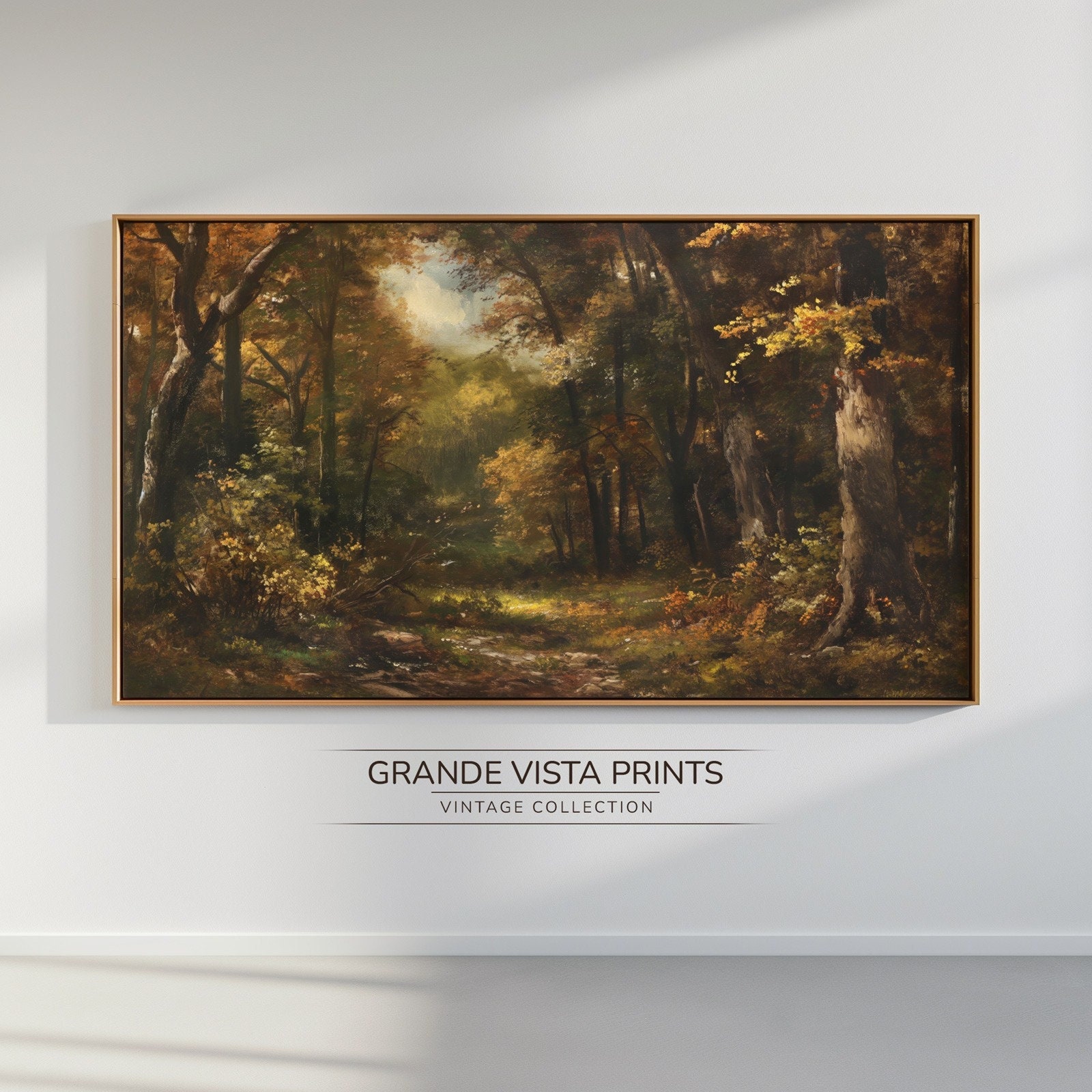 Forest Frame Tv Art Deep Forest Path Landscape Digital Download Home