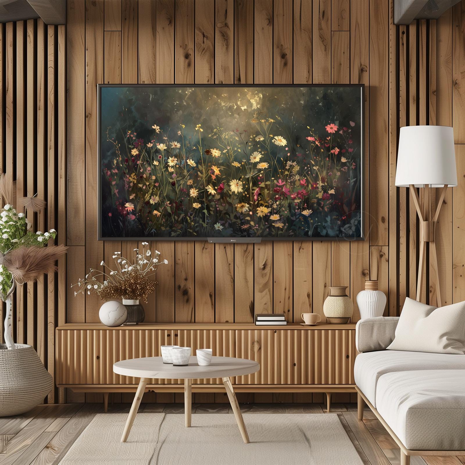 Wildflower Field 4K Wallpaper Samsung Frame TV Art 4K Frame TV Artwork ...