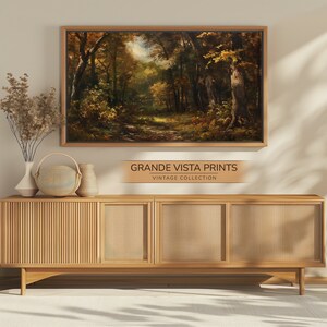 Forest Frame Tv Art Deep Forest Path Landscape Digital Download Home
