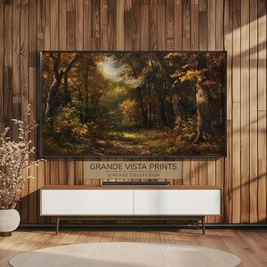 Forest Frame Tv Art Deep Forest Path Landscape Digital Download Home