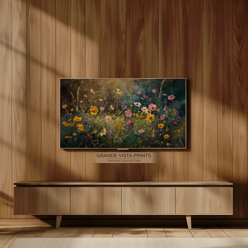 Wildflower Painting 4K Wallpaper | Ultra HD Wallpaper Instant Download ...