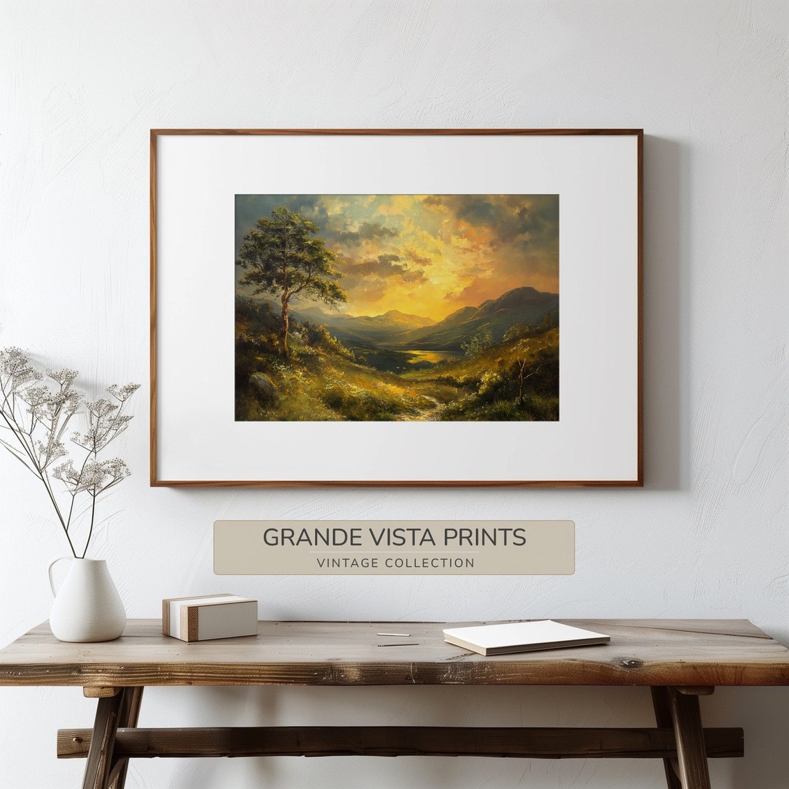 Golden Sunset Valley Printable Wall Art Instant Digital Download Grande ...