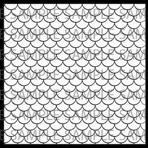 Fish Scale Stencil Patterns - 5pk - Etsy