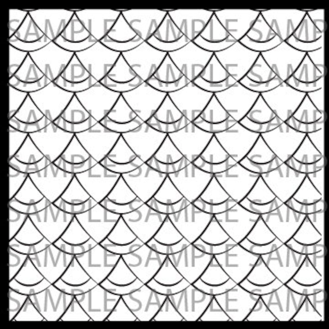 Fish Scale Stencil Patterns - 5pk - Etsy