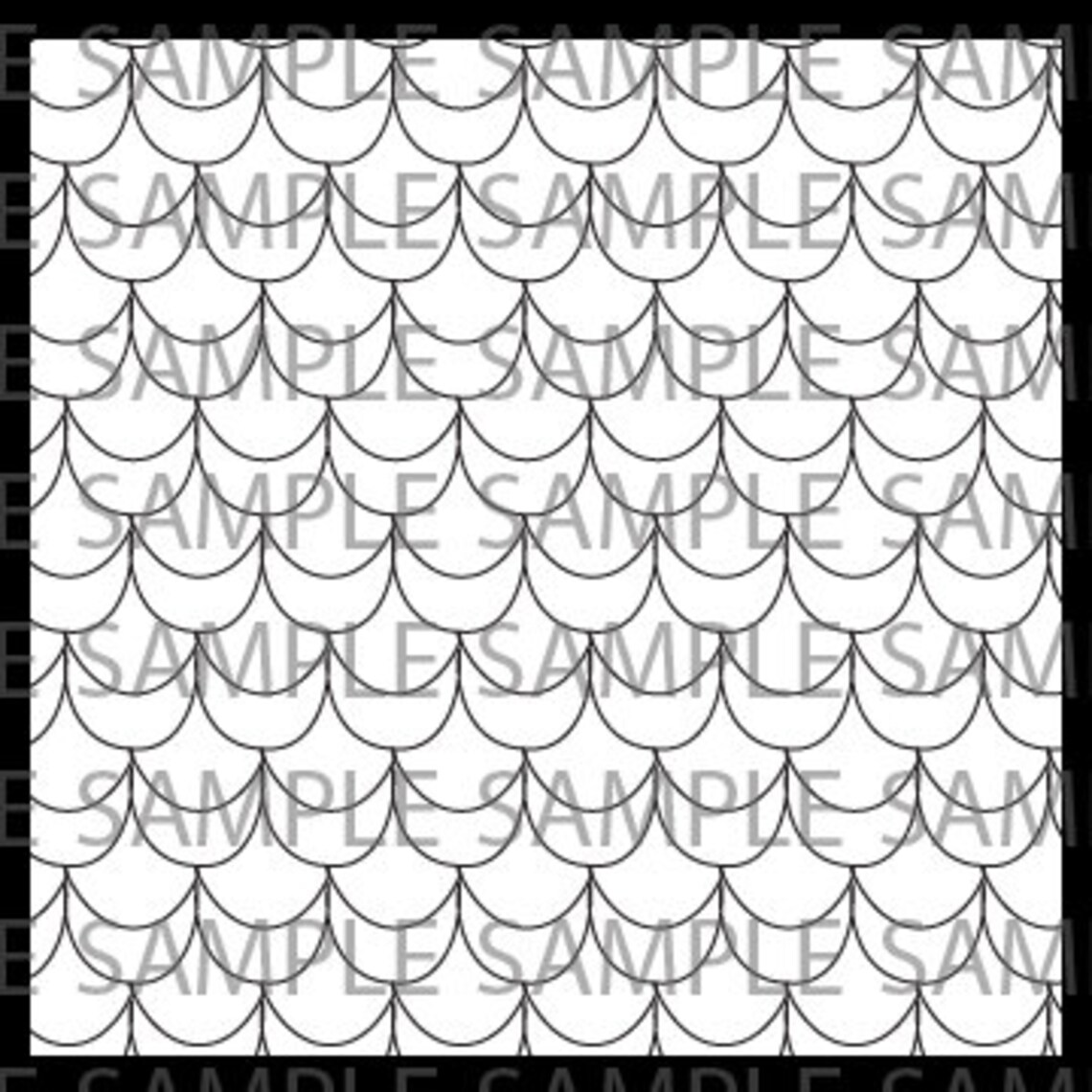 Fish Scale Stencil Patterns - 5pk - Etsy