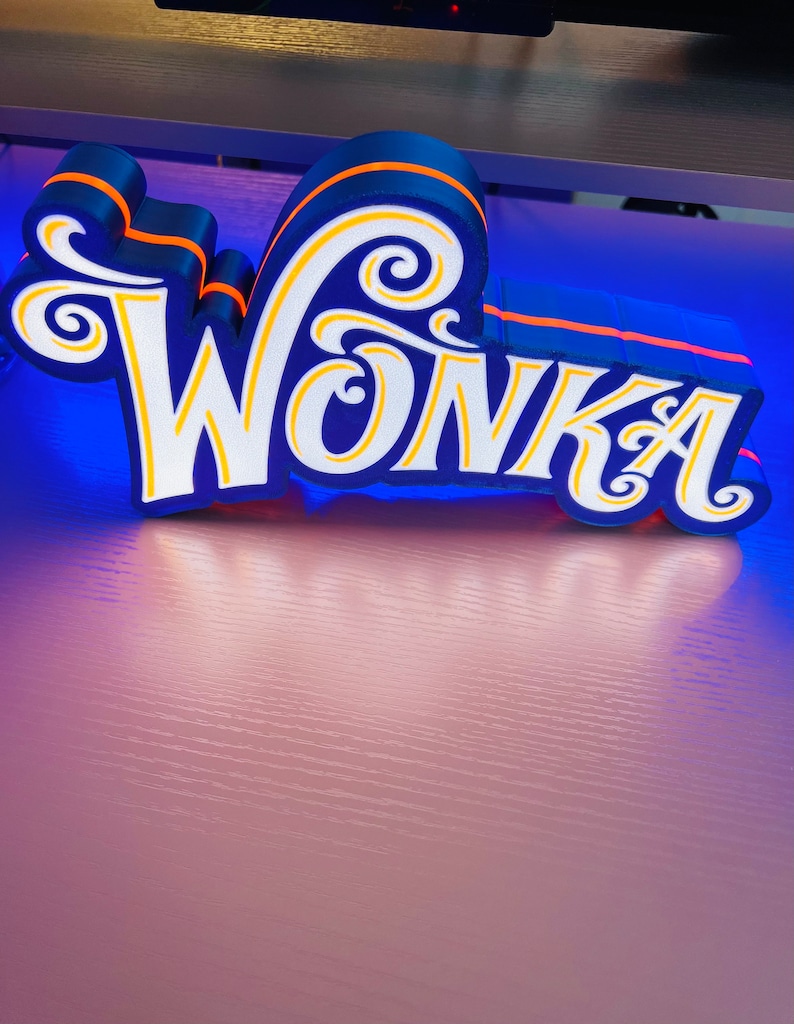 Willy Wonka Inspired LED Light up Sign - Etsy