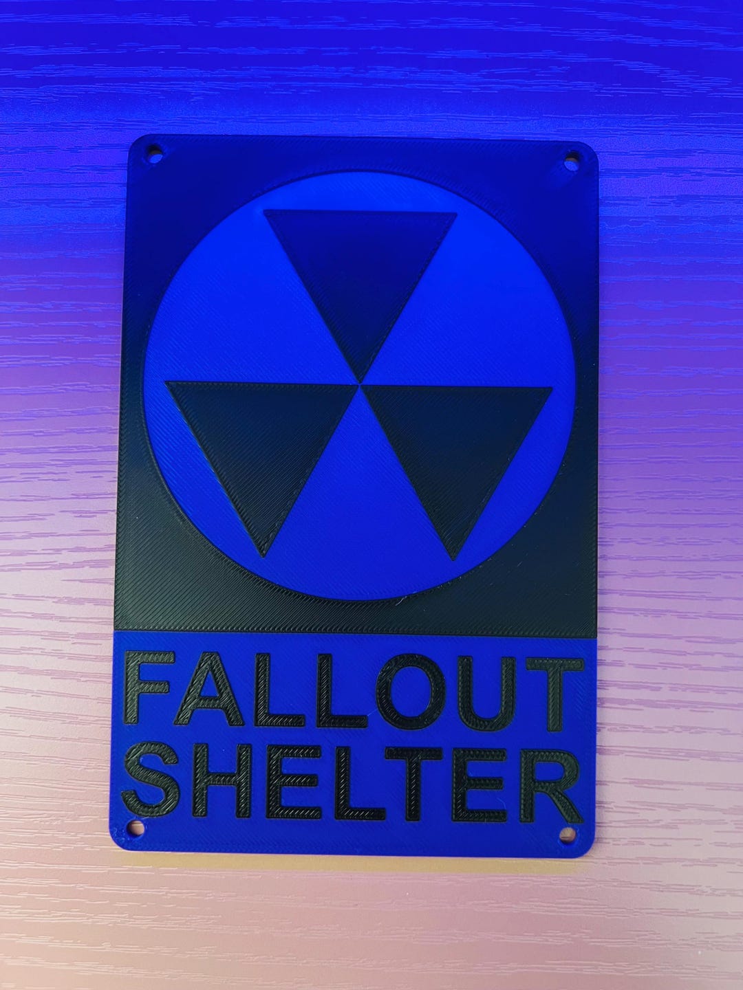 Fallout Inspired Purple Sign - Etsy