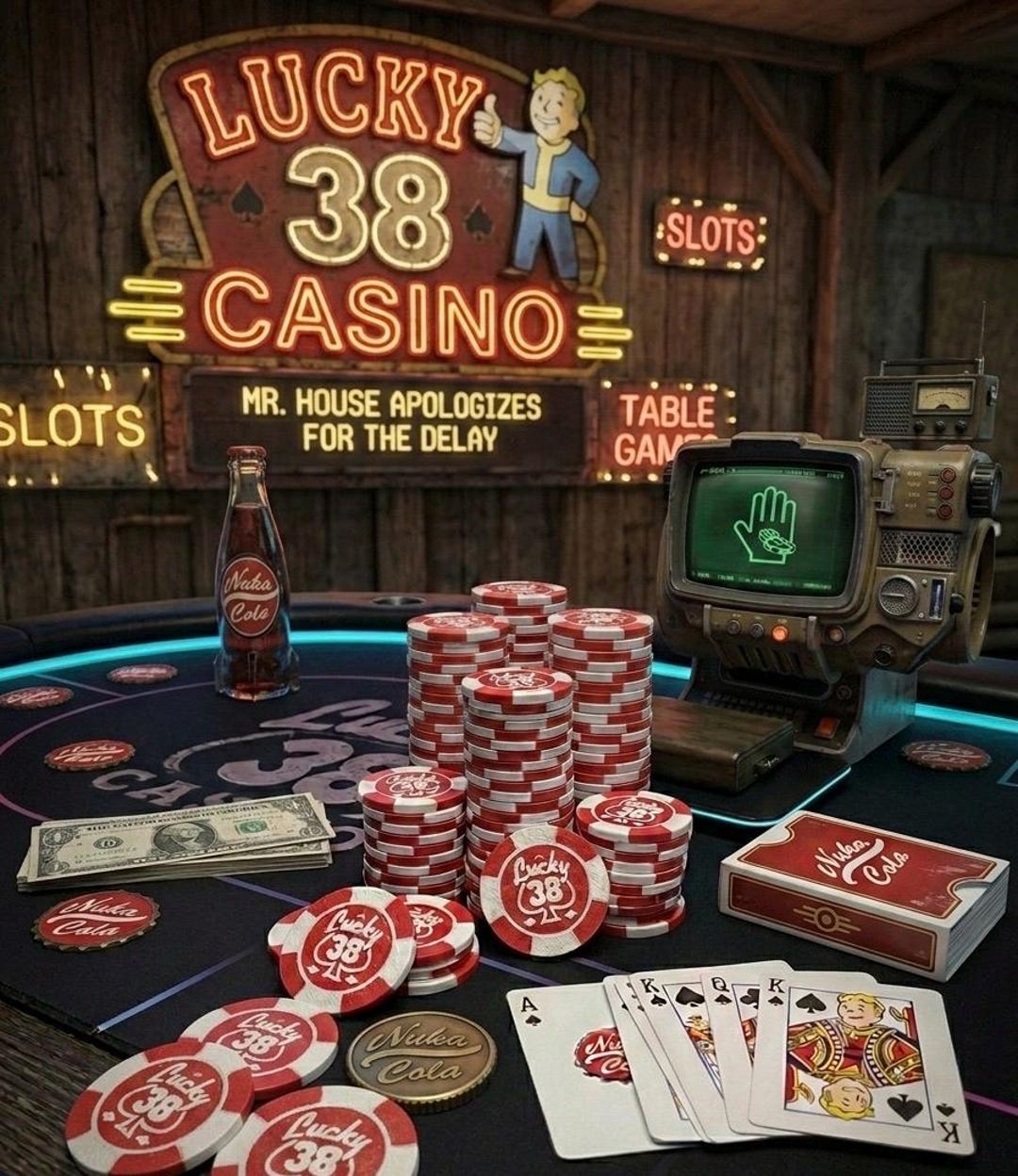 Fallout Inspired Red Lucky 38 Poker Chip Set -3D Printed (50 Pack) - Etsy