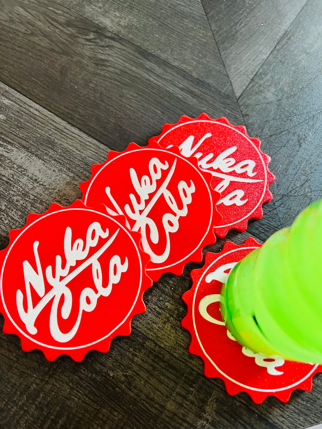 Fallout Inspired Nuka Cola 3D Printed Coasters Set of 4 - Etsy