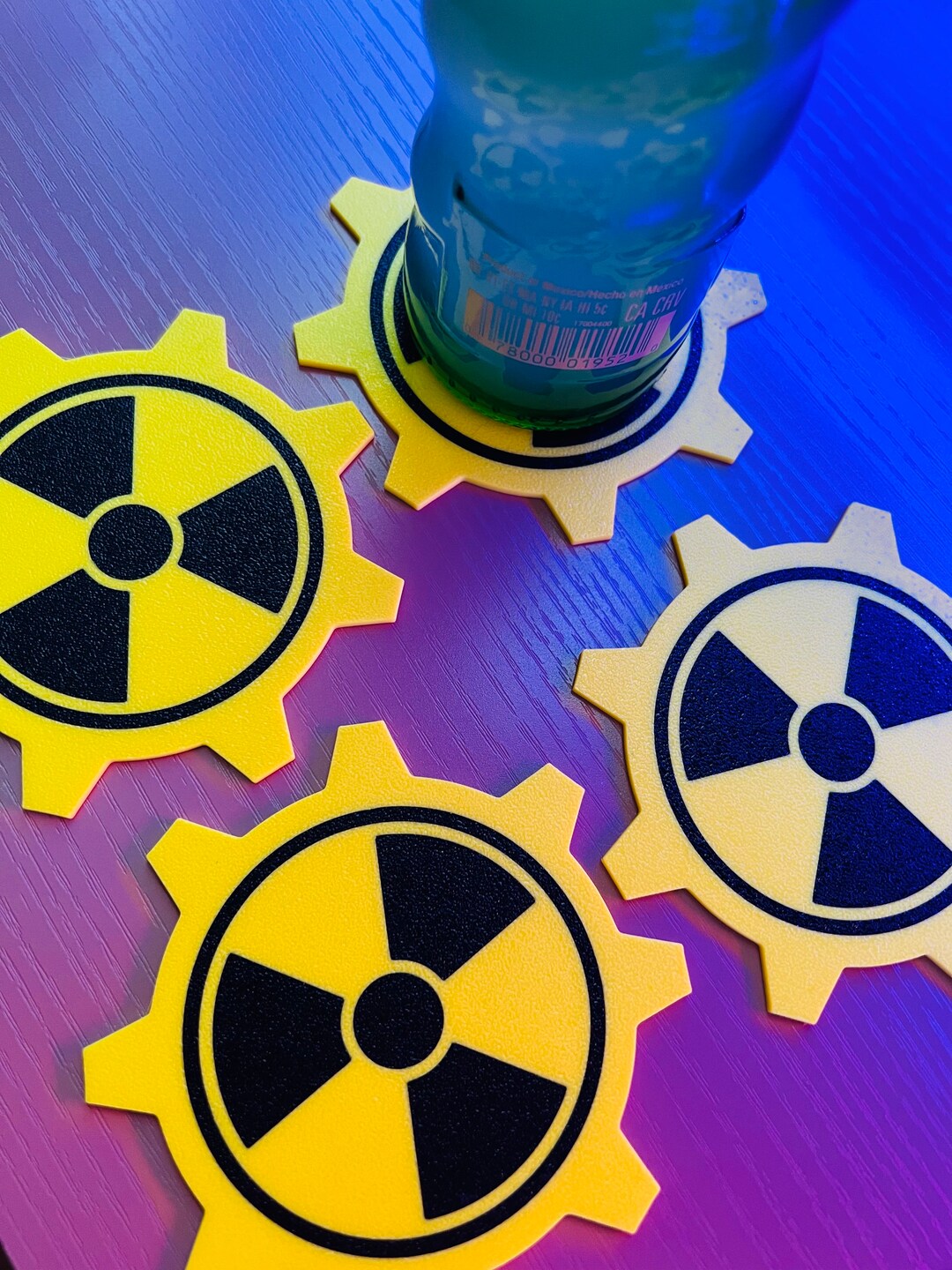 Fallout Inspired Radiation Coasters Set of 4 - Etsy