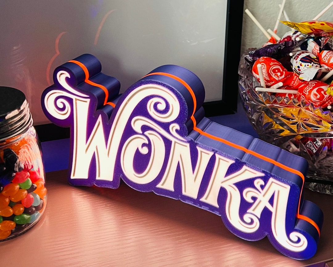 Willy Wonka Inspired LED Light up Sign - Etsy