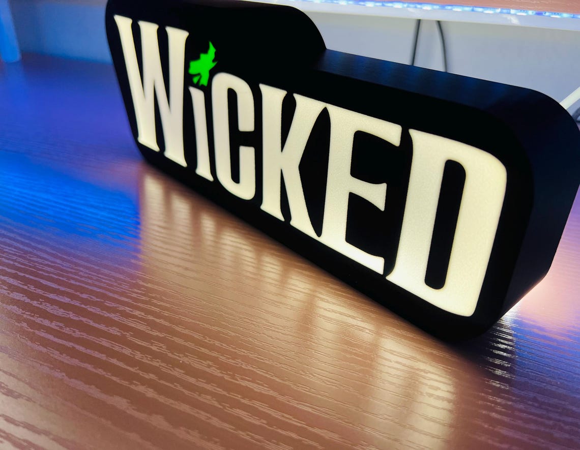 Wicked Inspired LED Sign - Etsy