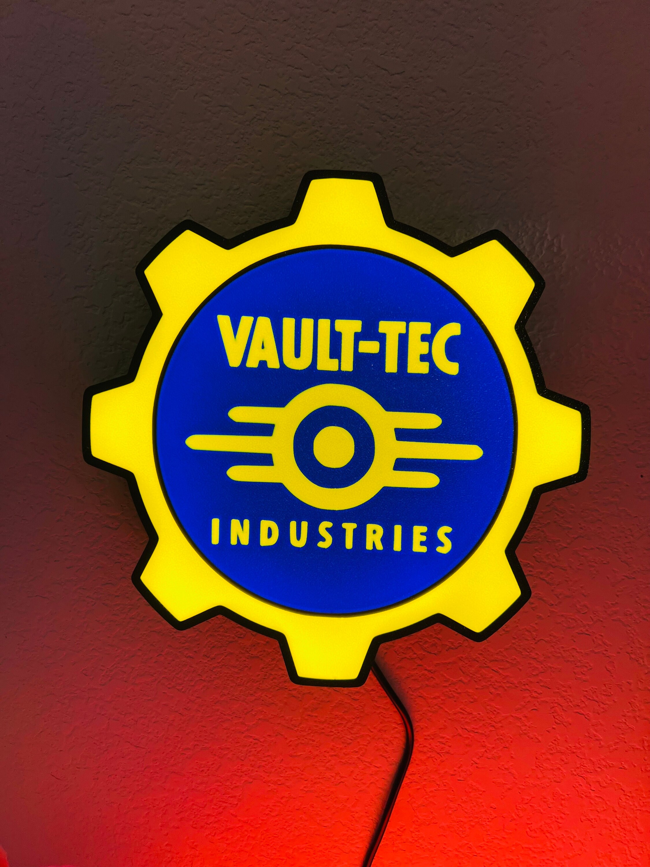 Fallout Inspired Vault-tec Industries LED Sign - Etsy