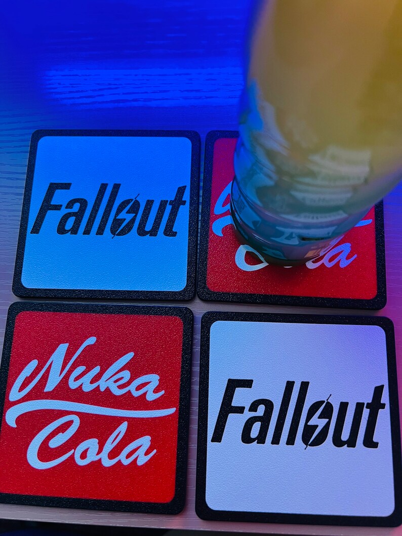 Fallout Inspired Nuka Cola Coaster Set of 4 - Etsy