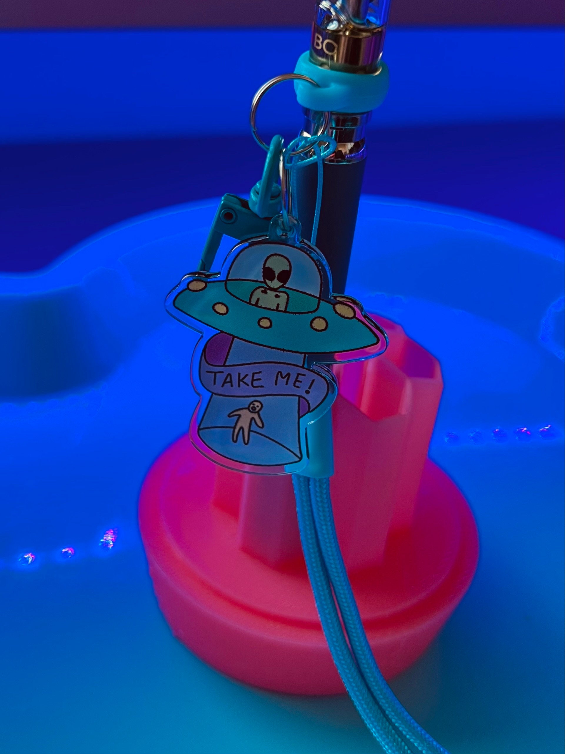 Blue Take Me Alien Vape Charm - Etsy